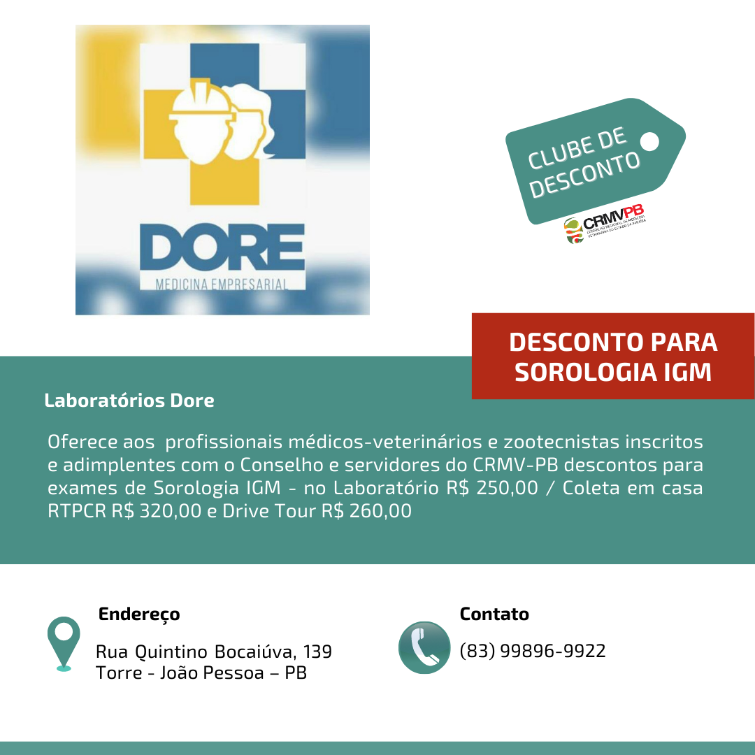 lab_dore – CRMV-PB – Conselho Regional de Medicina Veterinária do ...